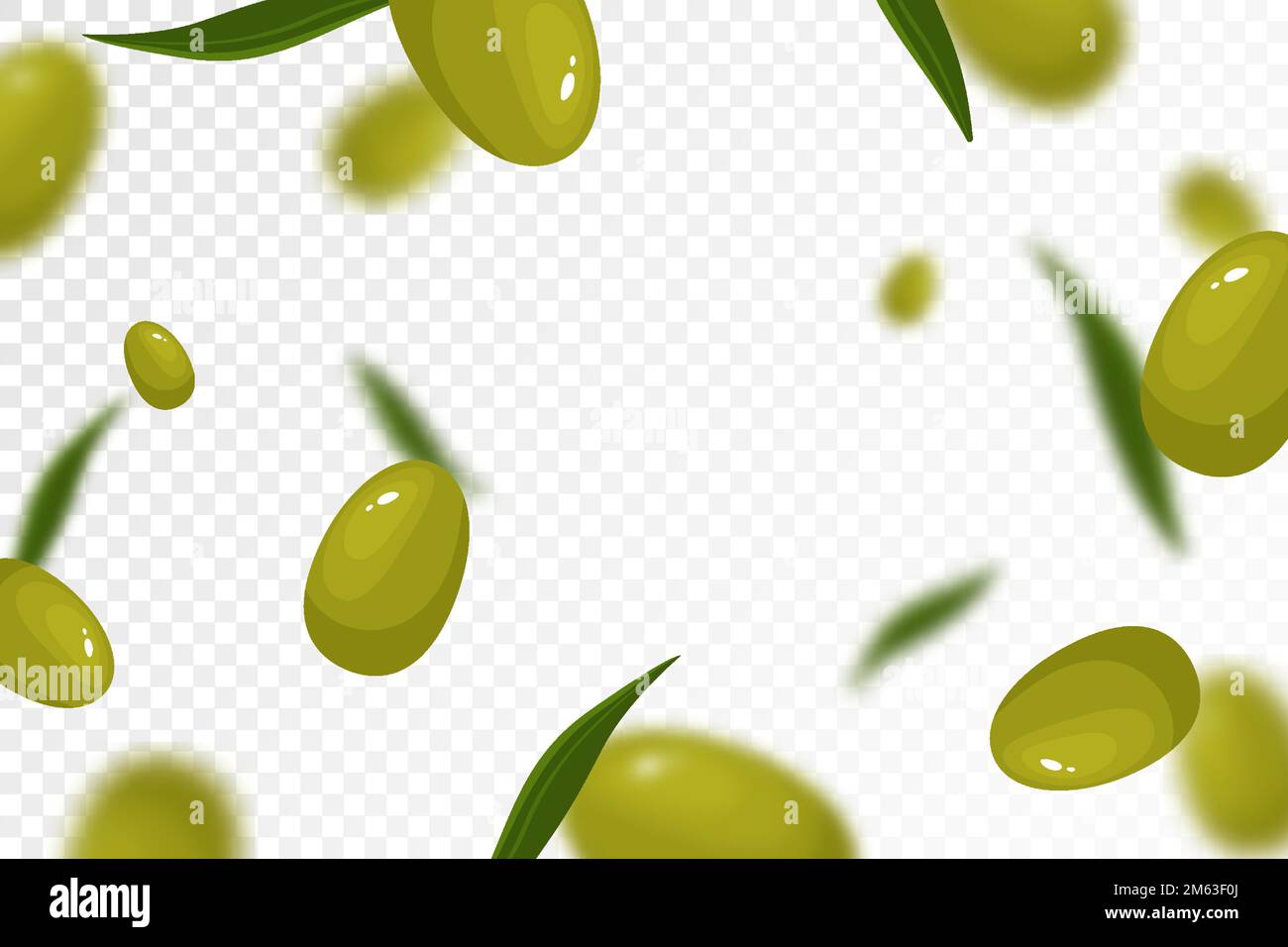 Olives background. Flying or falling olives isolated on transparent ...