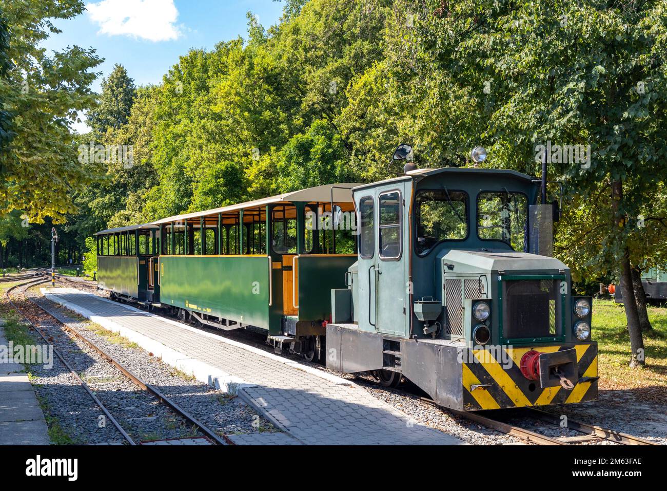 narrow gauge railway in Gemenc-Dunapart, Hungary Stock Photo - Alamy