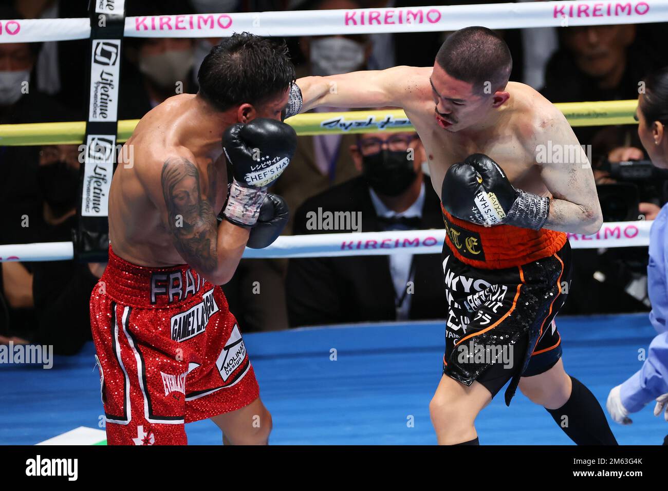 (L to R) Joshua Franco (USA), Kazuto Ioka (JPN), DECEMBER 31, 2022 ...