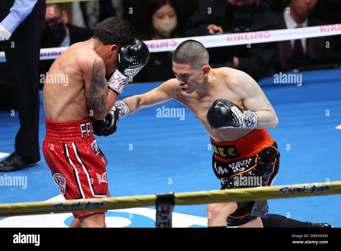 (L to R) Joshua Franco (USA), Kazuto Ioka (JPN), DECEMBER 31, 2022 ...