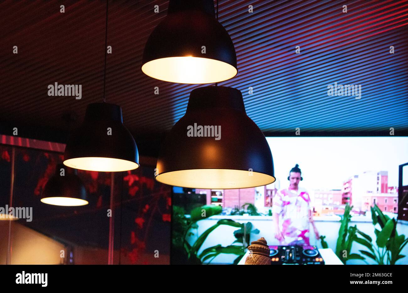 interior of closed shops Stock Photo - Alamy