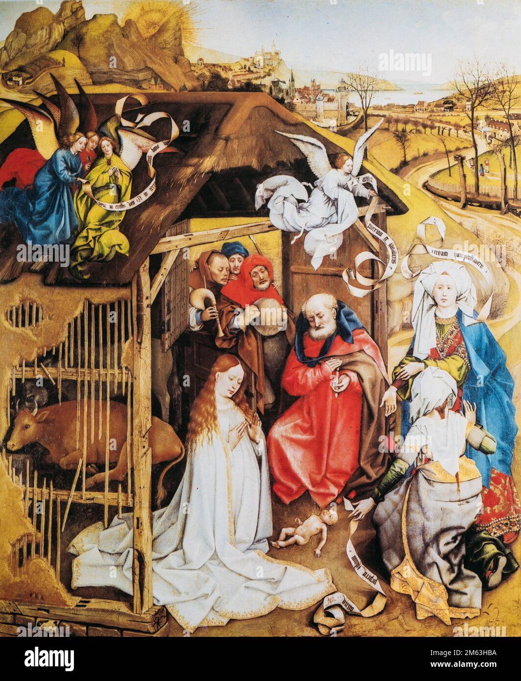 Nativity painting shepherd hi-res stock photography and images - Alamy