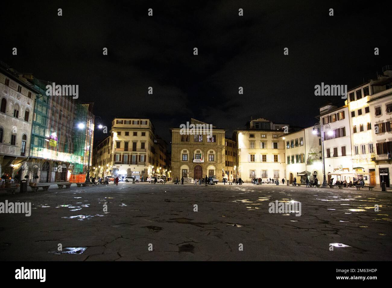 The streets of Florence at night Stock Photo - Alamy