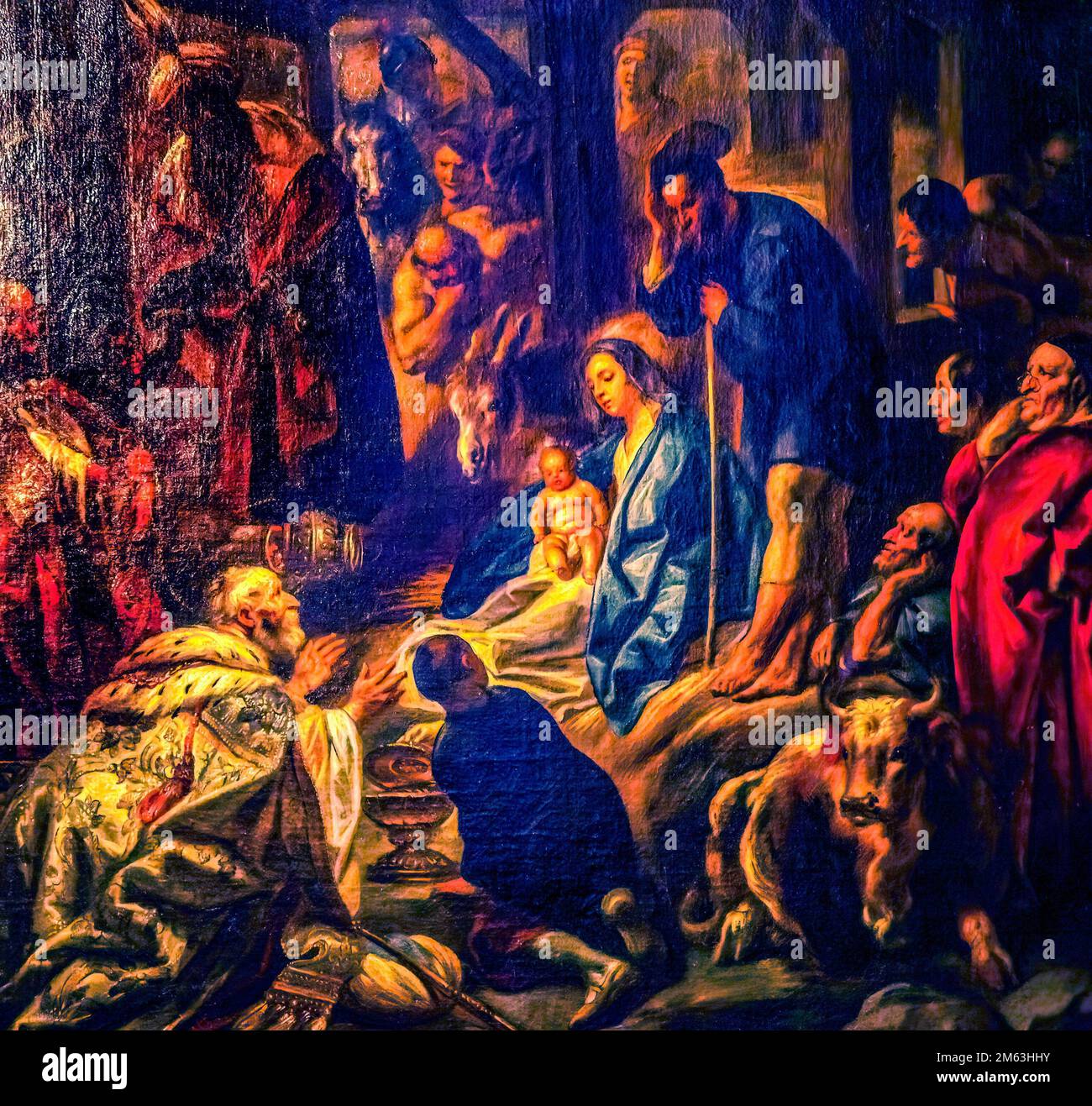 Nativity of christ painting spanish hi-res stock photography and images - Alamy