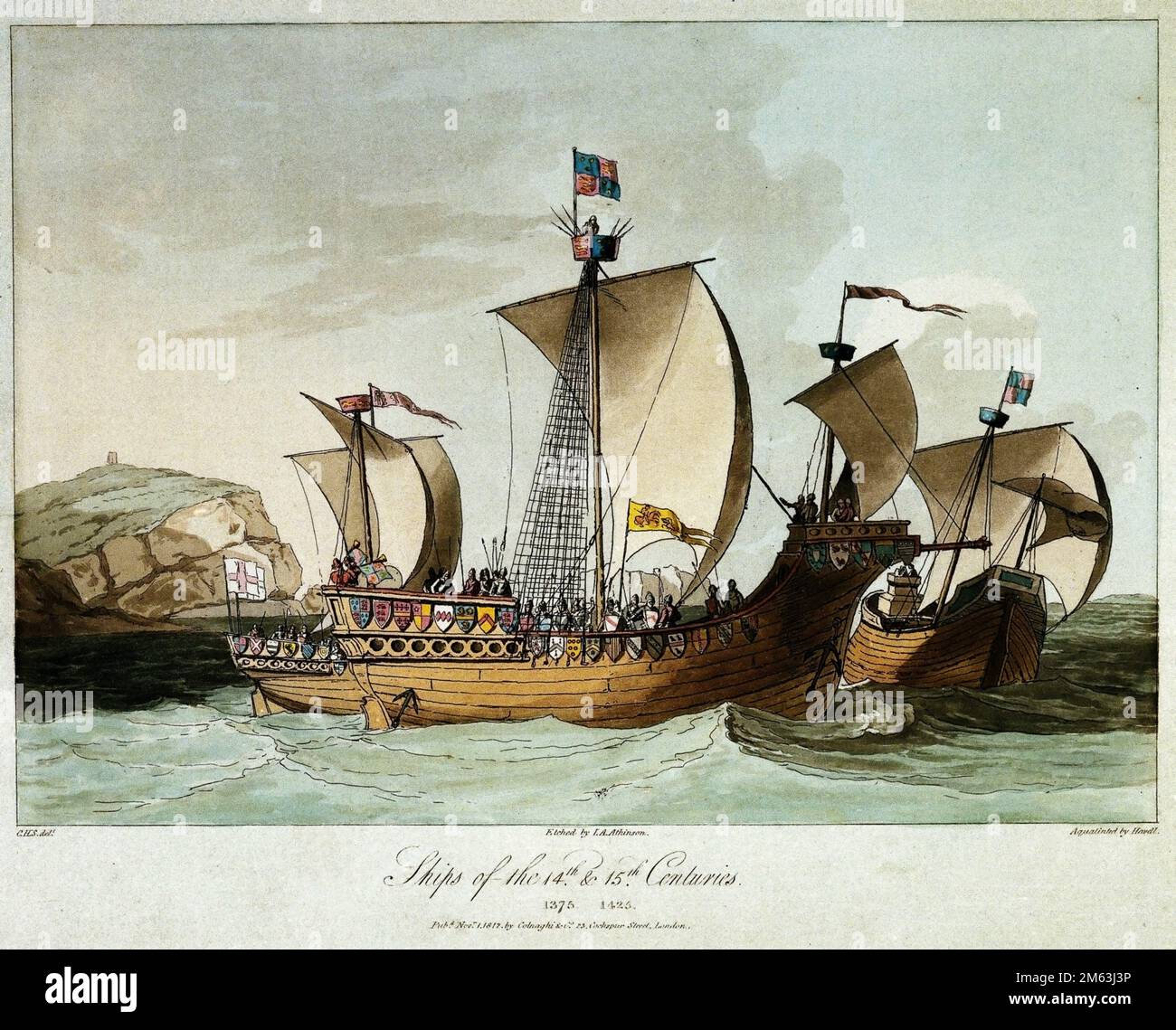 Ships at sea 1400s hi-res stock photography and images - Alamy