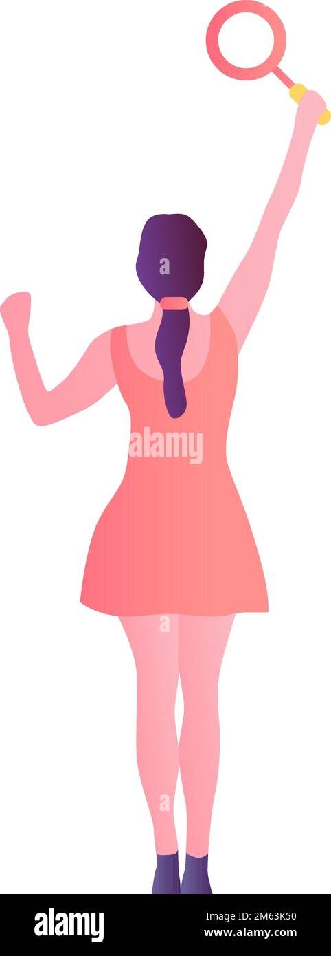 Seo optimization woman with magnifying glass icon Stock Vector Image ...