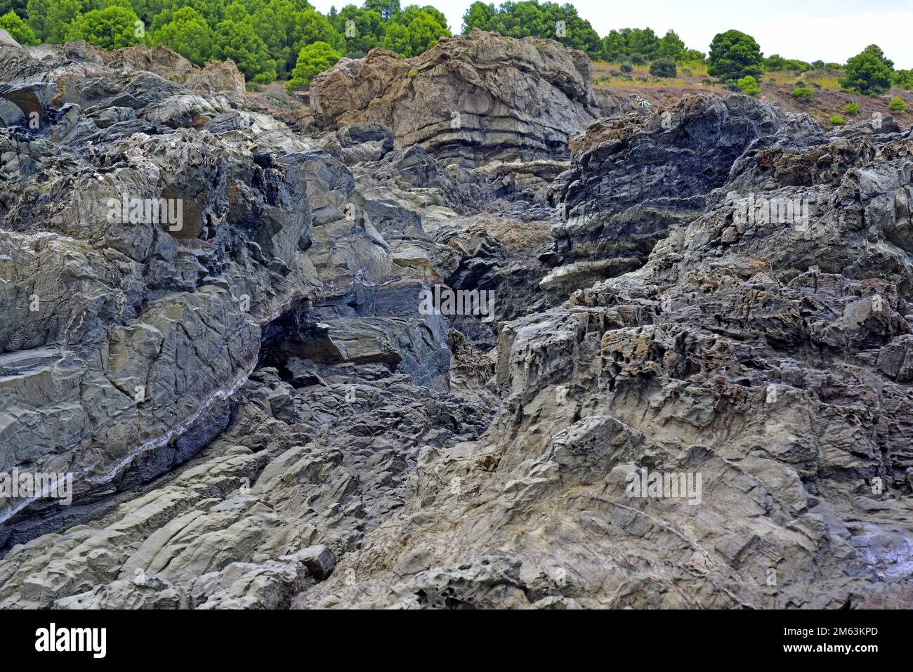 Schist is a metamorphic rock composed mainly of quartz, feldspars and ...