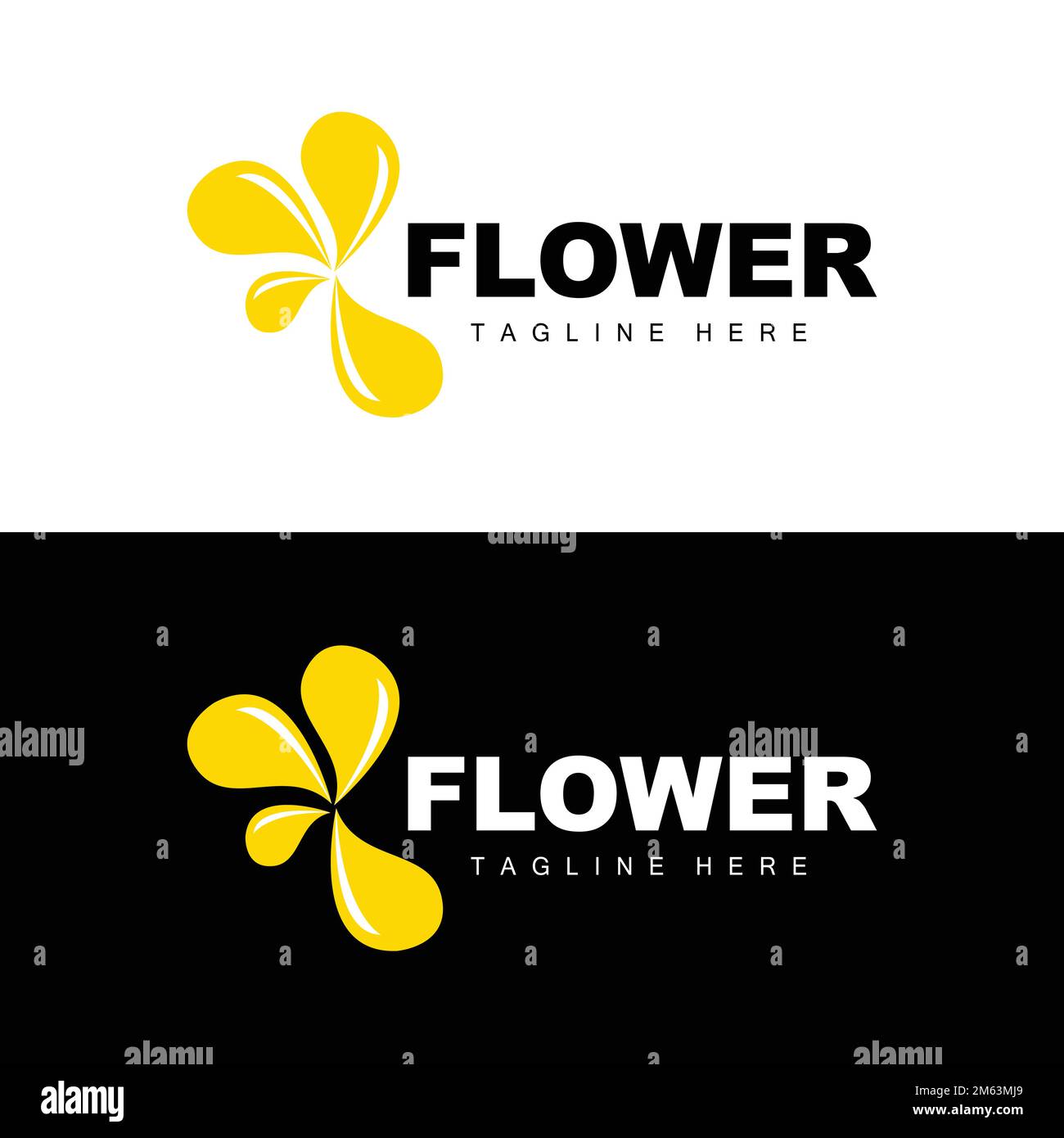 Flower Logo, Flower Garden Design With Simple Style Vector Product ...
