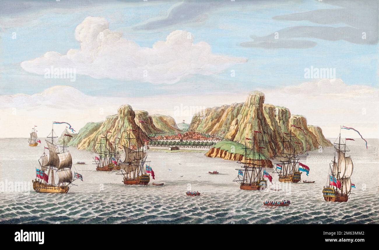 Napoleon st helena engraving hi-res stock photography and images - Alamy