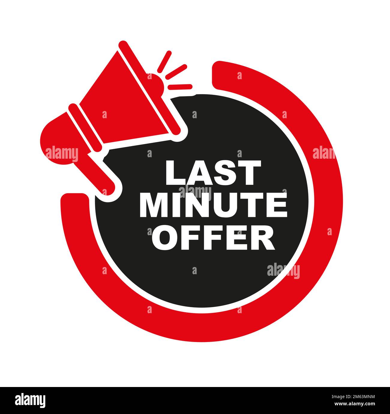 last minute offer sign on white background Stock Vector Image & Art - Alamy