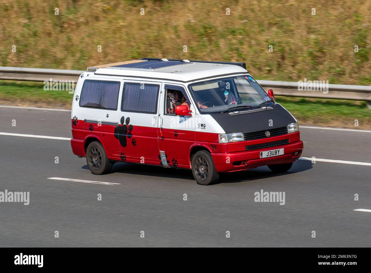 Peace, Love, & Dogs 1997 90s nineties Red VW VOLKSWAGEN 2370cc Diesel 5 ...