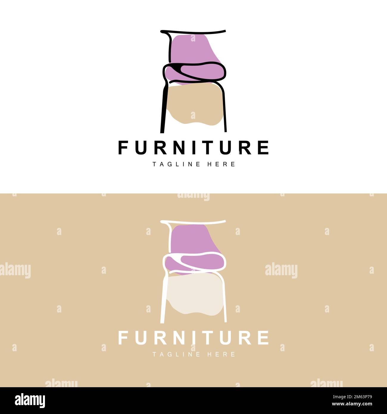 Chair chair logo hi-res stock photography and images - Alamy