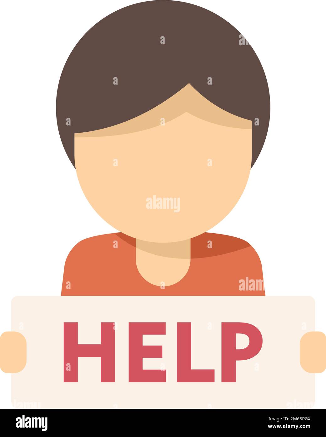 Help request icon flat vector. Information service. Internet appeal ...