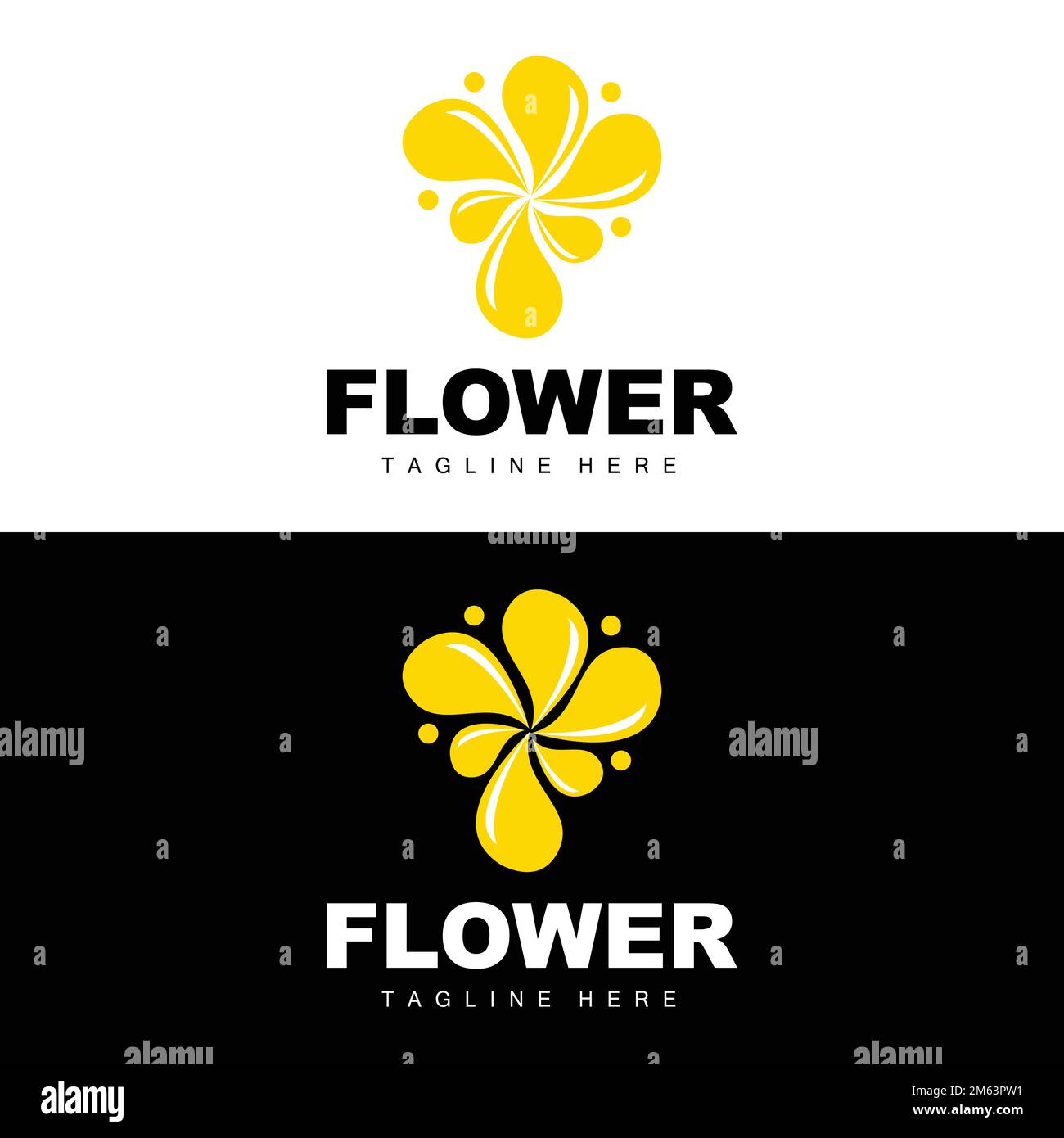 Flower Logo, Flower Garden Design With Simple Style Vector Product ...