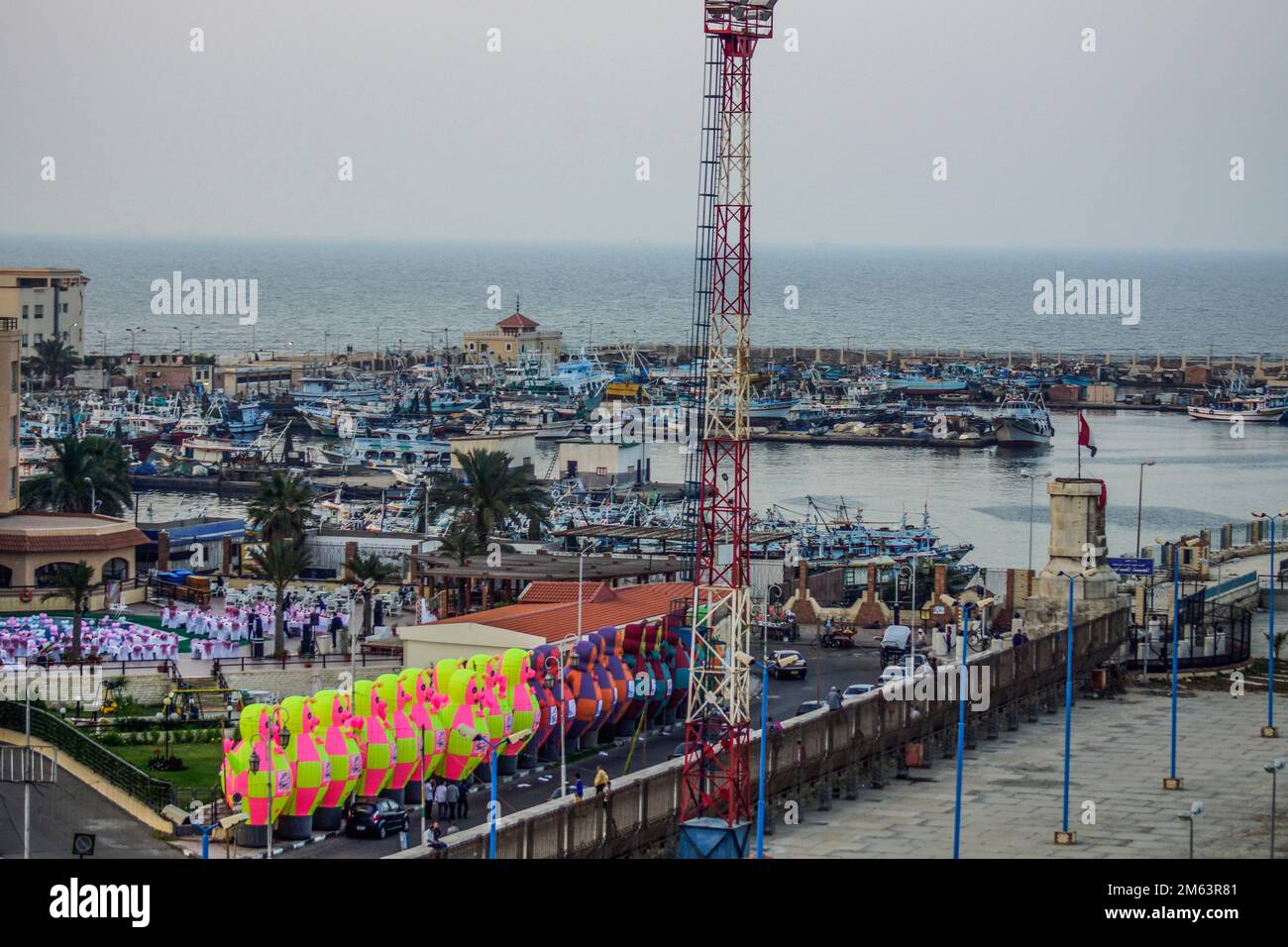 Port Said, view from cruise ship. Egypt, Middle East Stock Photo - Alamy