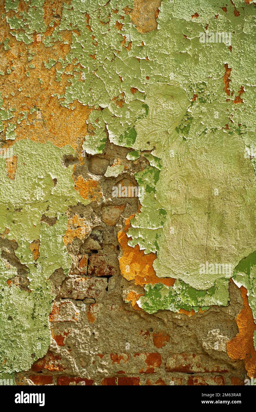 texture old painted and destroied wall Stock Photo - Alamy