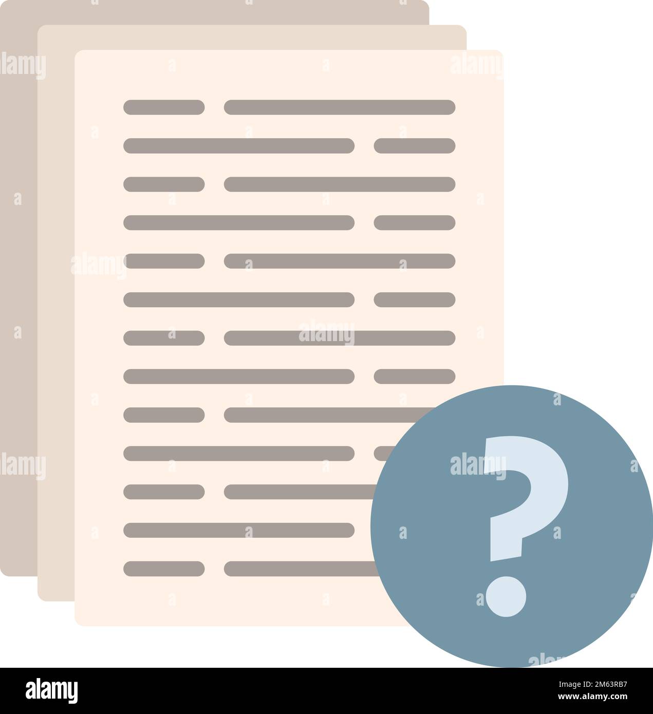 File stack request icon flat vector. Information service. Mobile ...