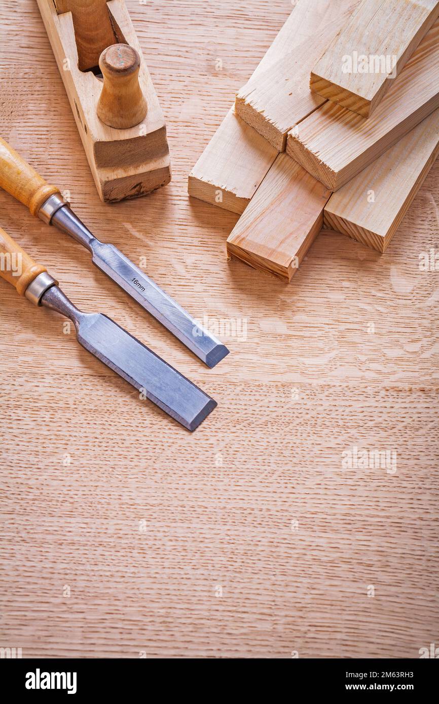 vertical version composition chisels woodworkers plane and wooden ...