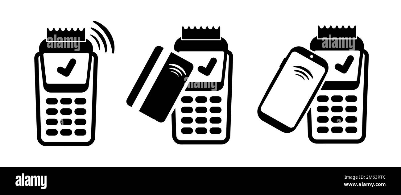 contactless card icon on white background Stock Vector Image & Art - Alamy