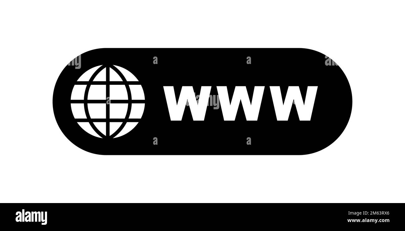 world wide web icon vector Stock Vector Image & Art - Alamy