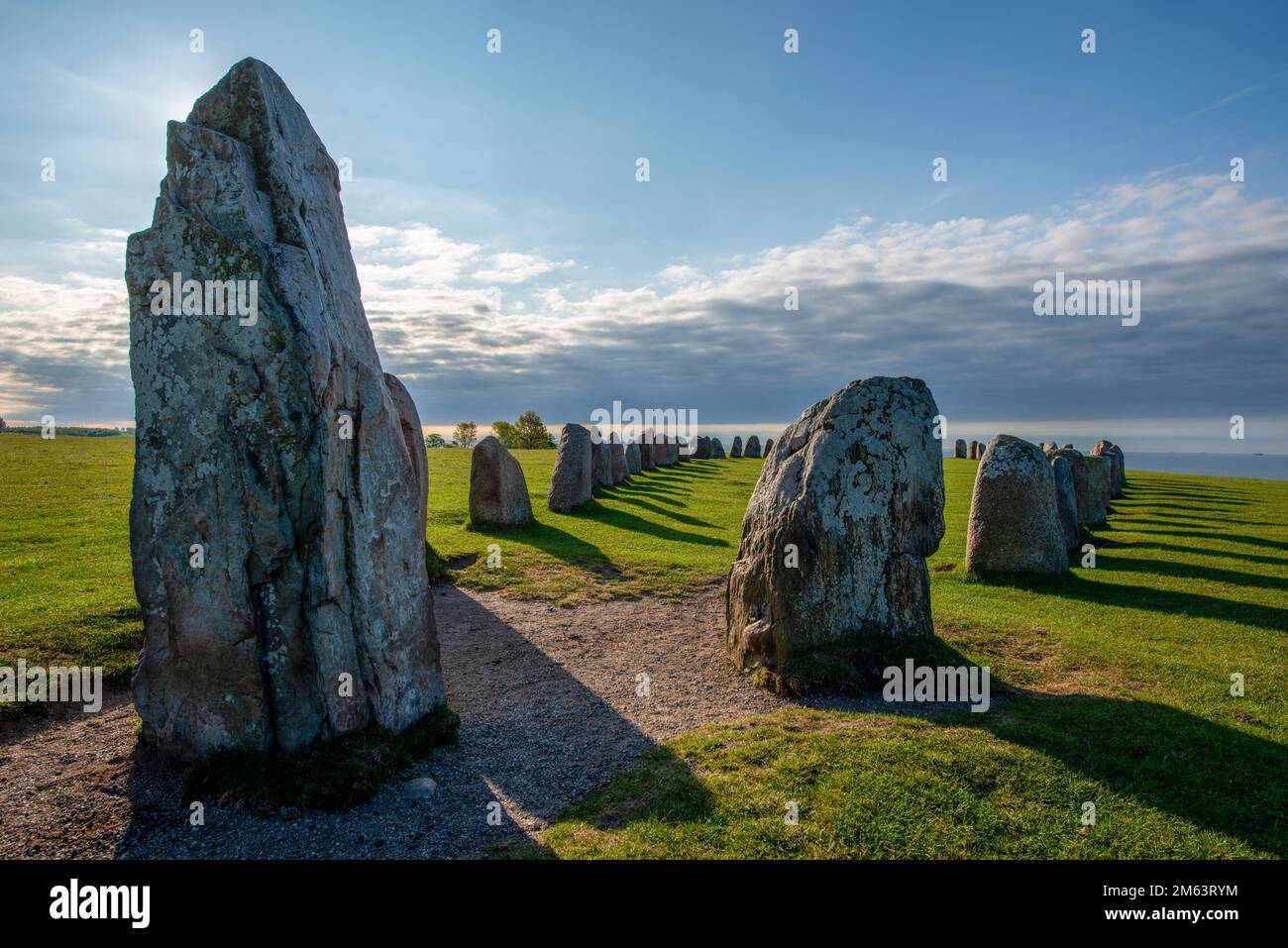 Ale's Stones/Ales stenar, megalithic stone oval, representing stone ...