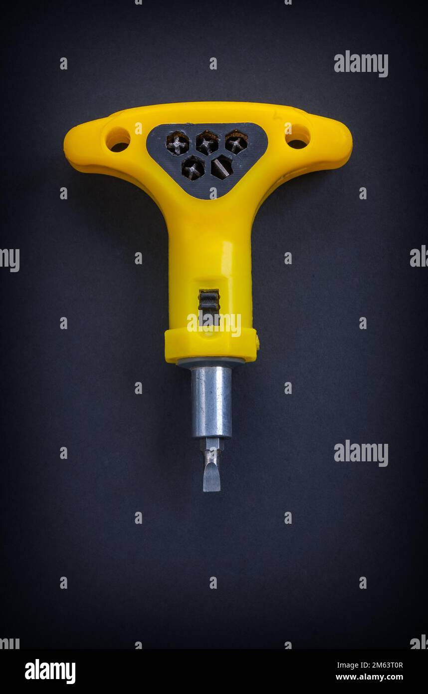 Industrial concept yellow screwdriver hi-res stock photography and ...