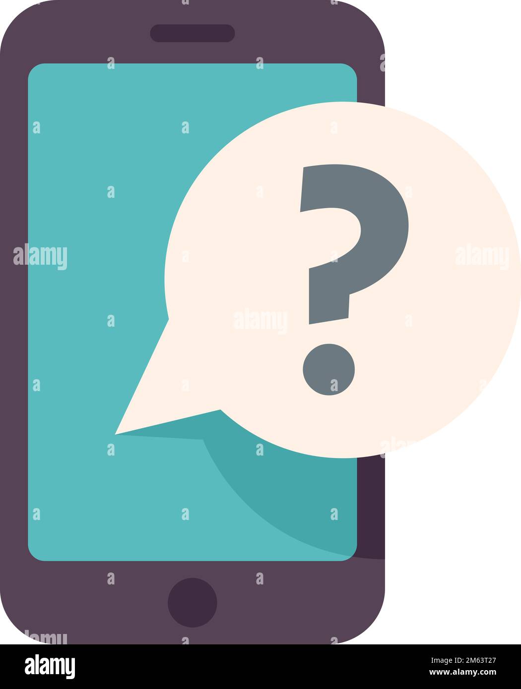 Phone request icon flat vector. Online form. Password screen isolated ...