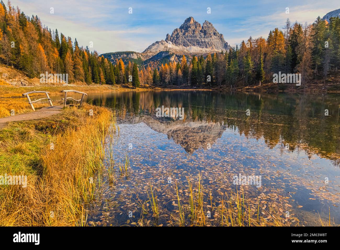 Lake Antorno (Lago d'Antorno) is a small mountain lake in the Italian ...