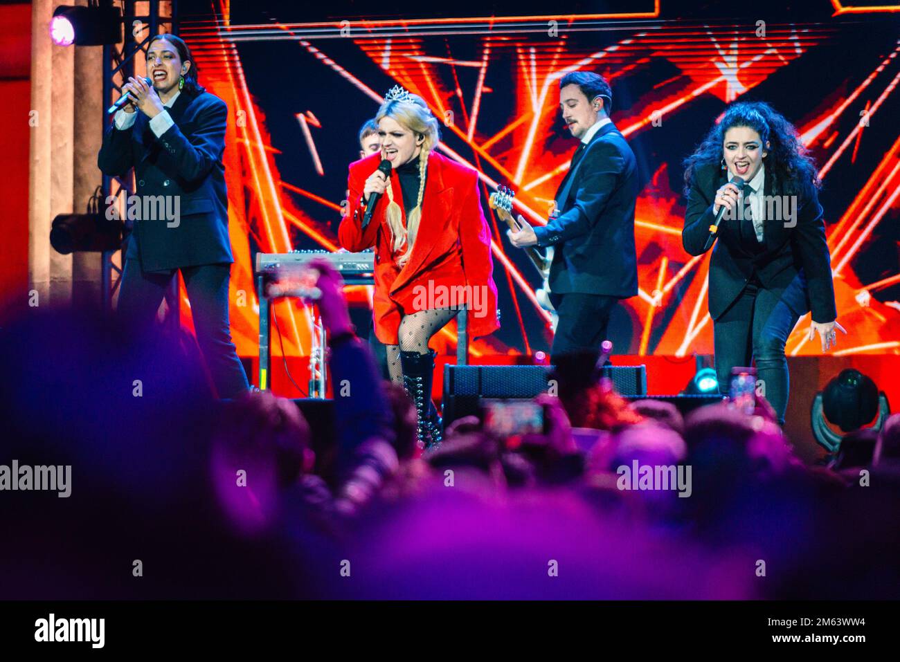 Piazza Liberta, Bari, Italy, December 31, 2022, La Rappresentante di ...