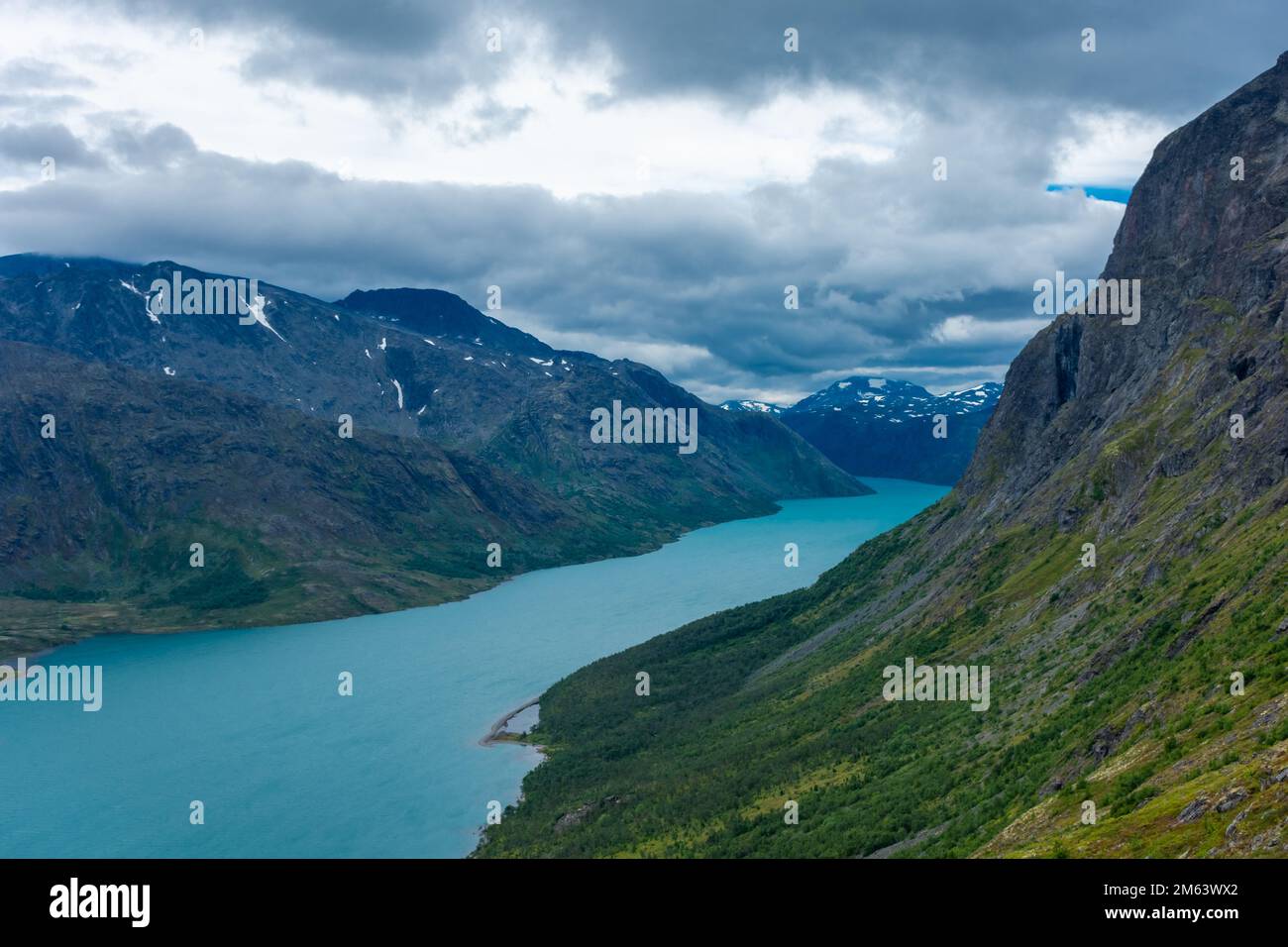 View of Gjende Lake from Besseggen, Norway Stock Photo - Alamy