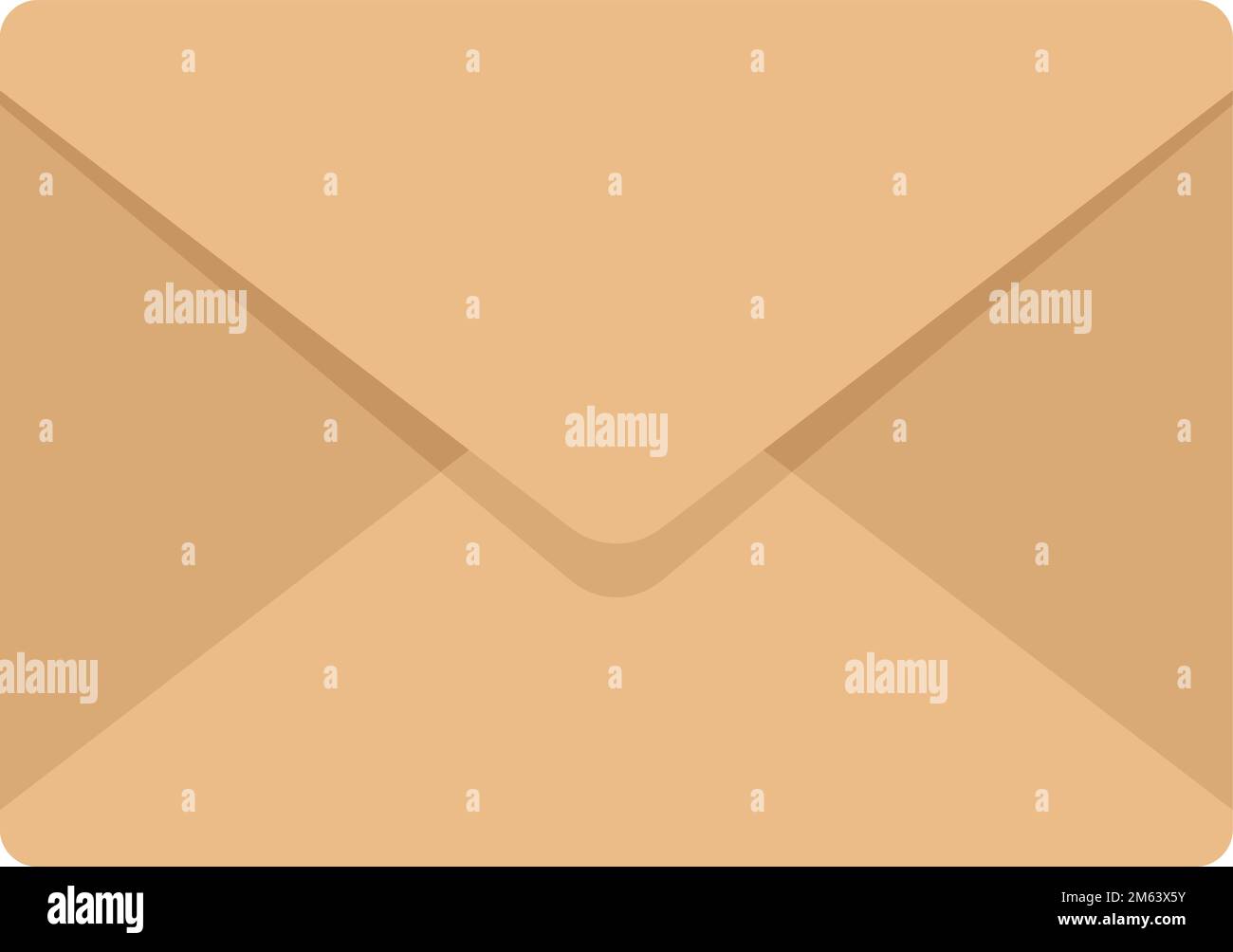 Information envelope icon flat vector. Paper mail. Letter post isolated ...