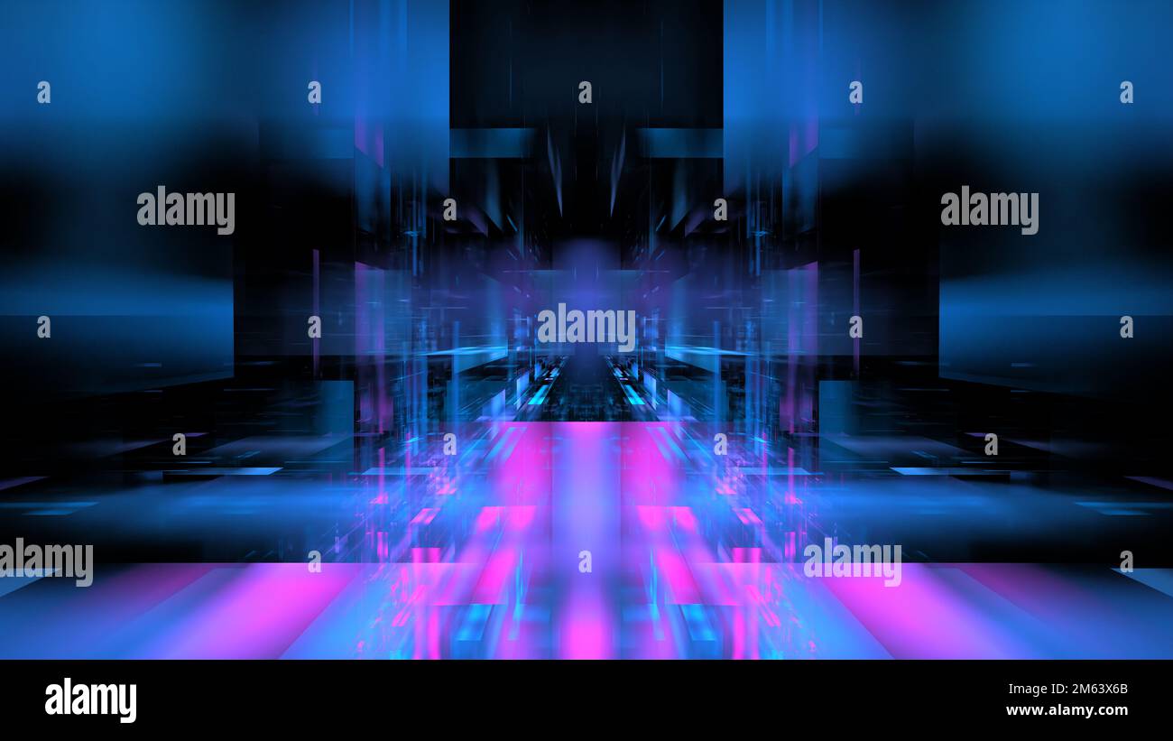 Abstract digital space, digital technologies, background for design. Transmission of information ...