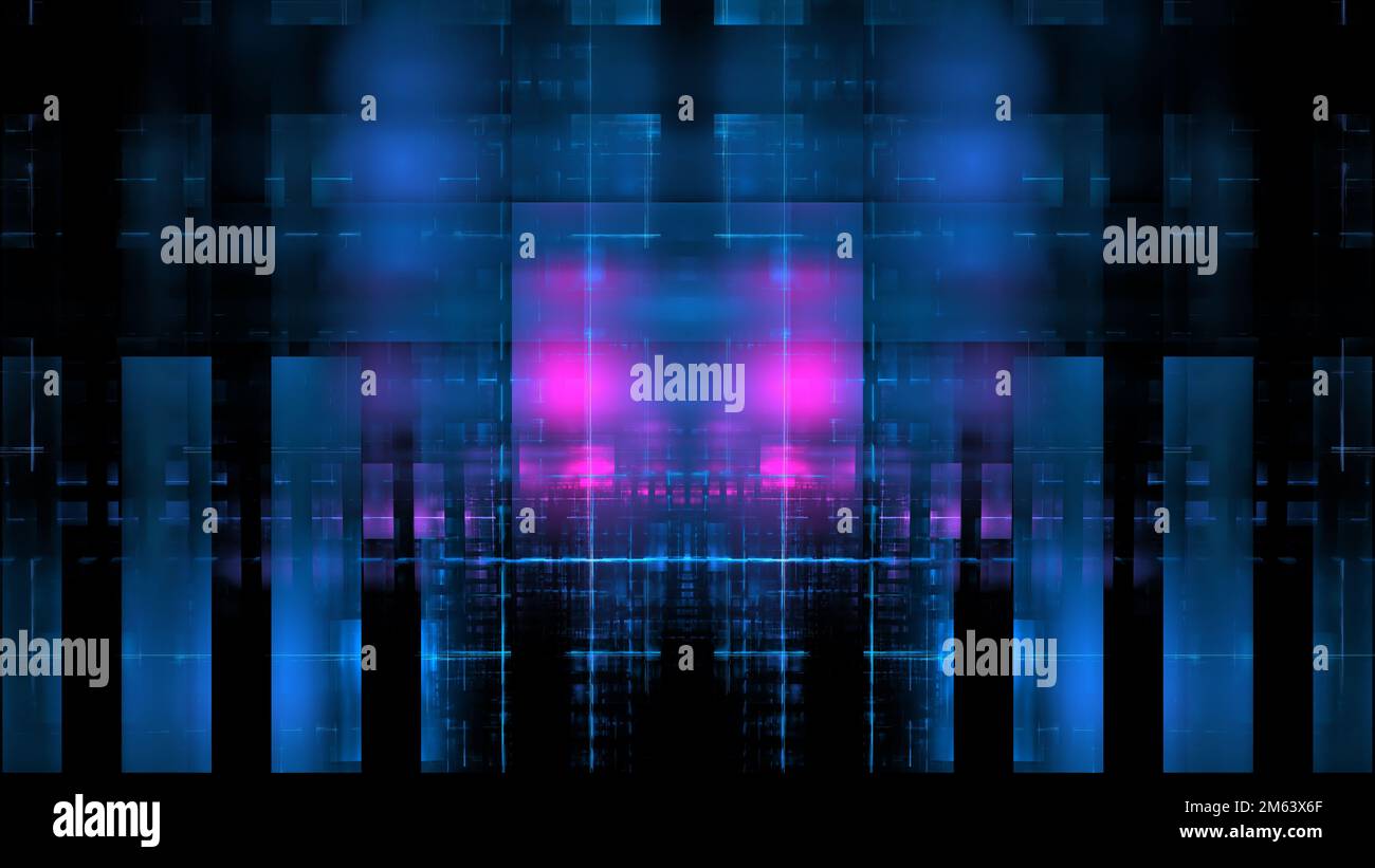 Abstract digital space, digital technologies, background for design. Transmission of information ...