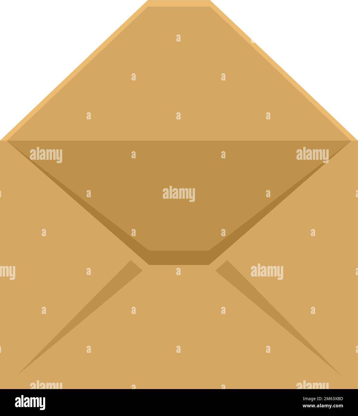 Document envelope icon flat vector. Information mail. Letter email ...