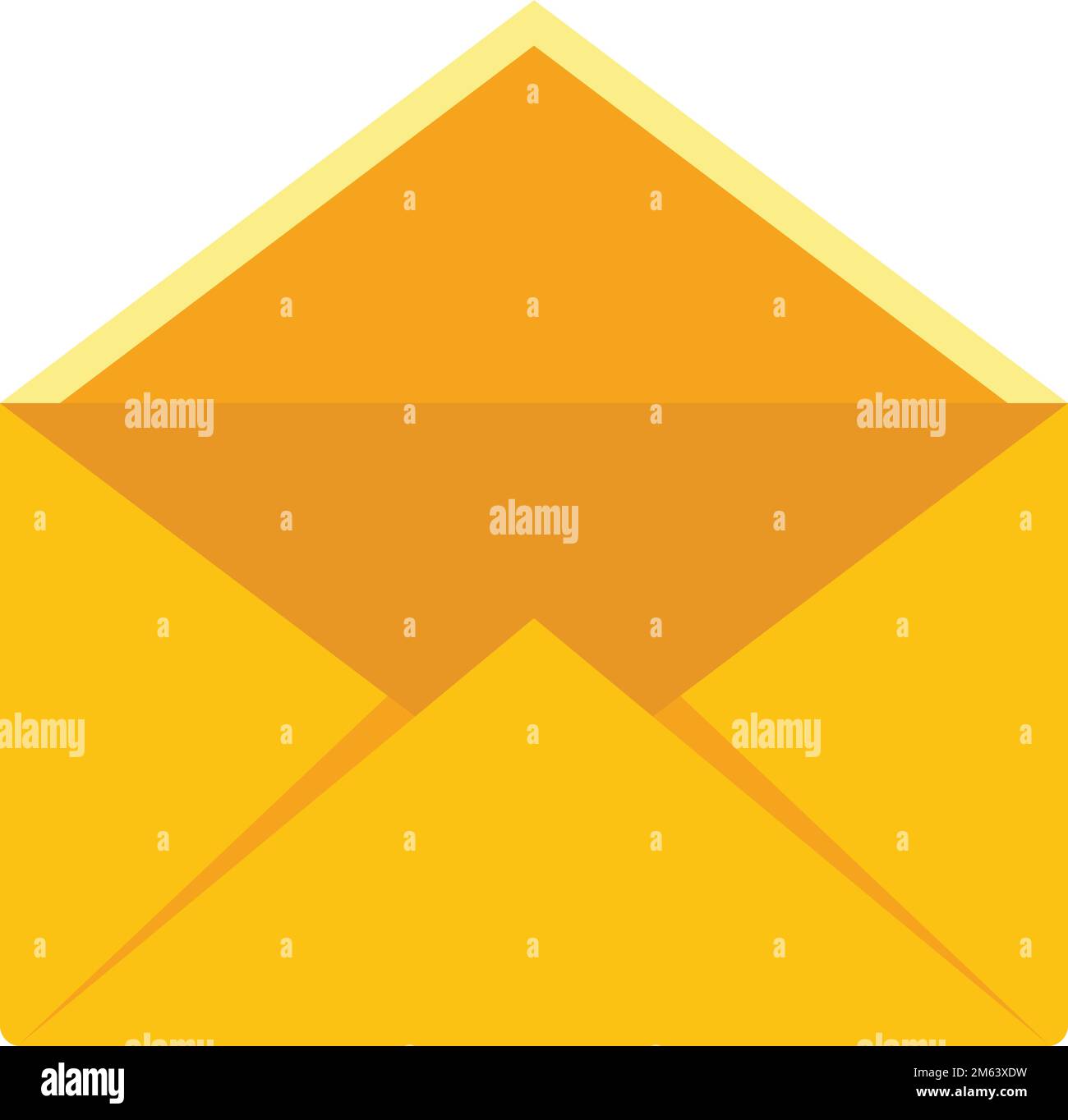 Frame envelope icon flat vector. Envelop card. Mail letter isolated ...