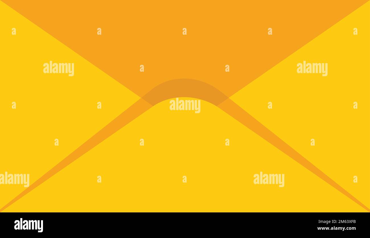 Blank envelope icon flat vector. Mail letter. Paper post isolated Stock ...