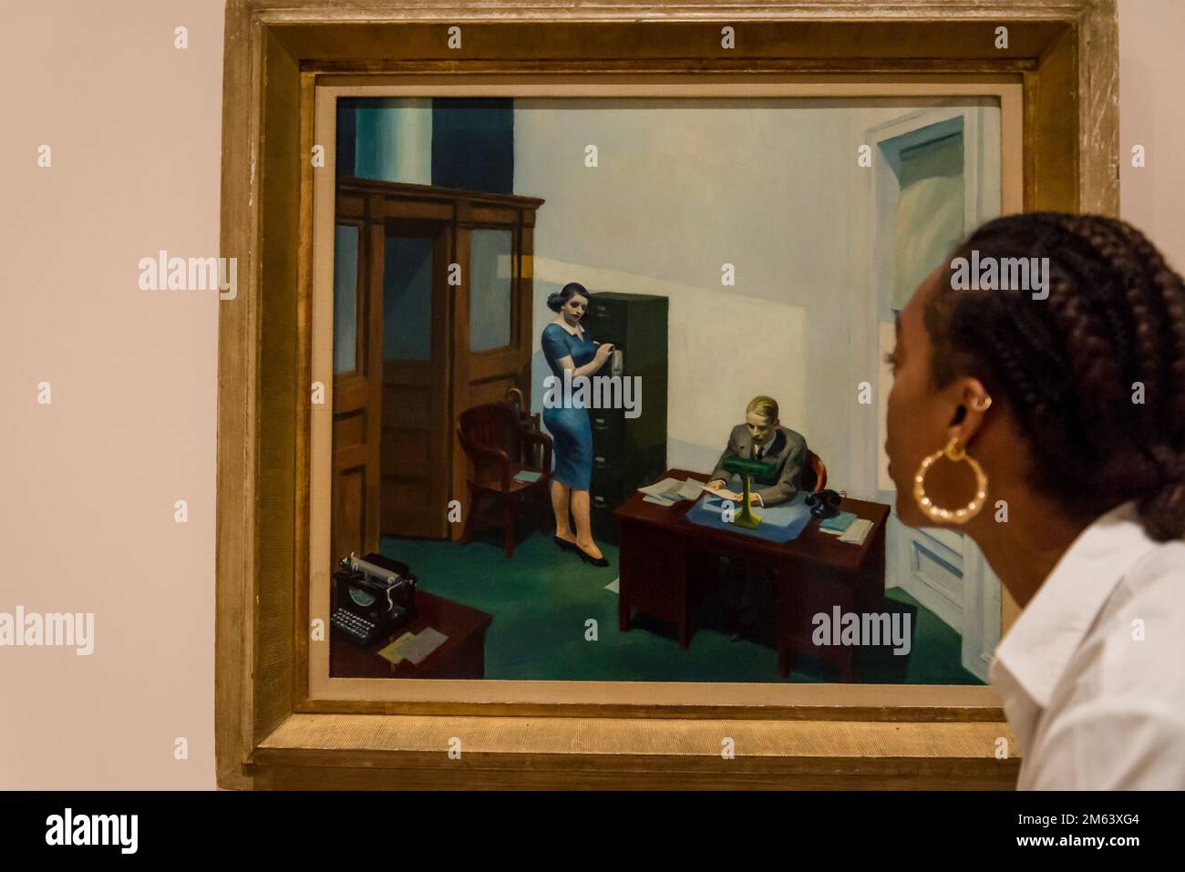 Office at Night, 1940, Edward Hopper's New York exhibition, 2022 ...