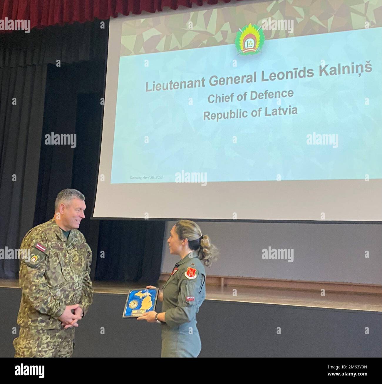 Lt Gen Leonids Kalnins, Chief of Defense, Latvian National Armed Forces ...