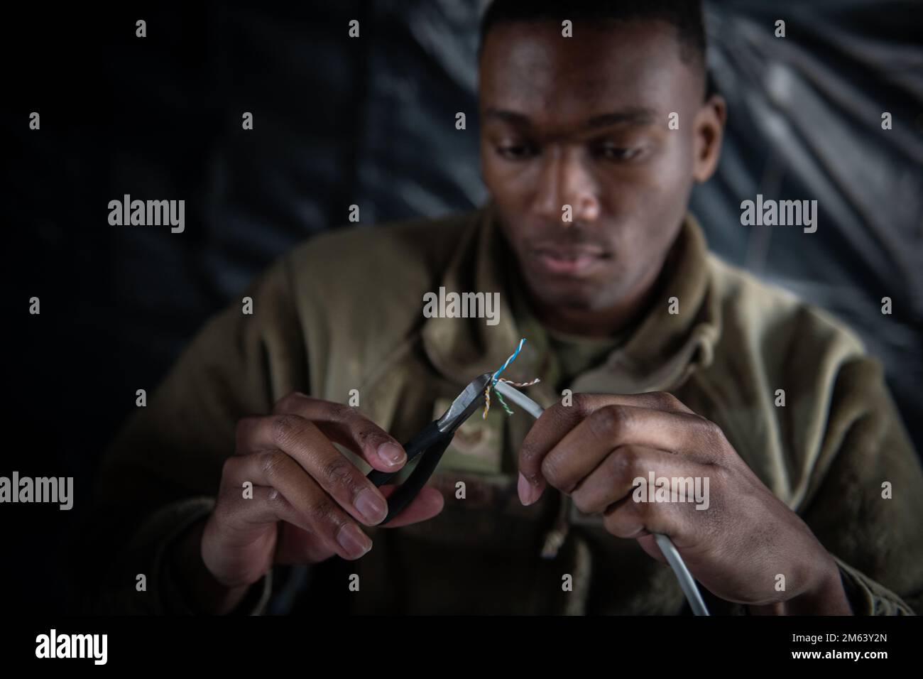 U.S. Air Force Staff Sgt. Christopher Ferrell, 55th Cyberspace Squadron ...