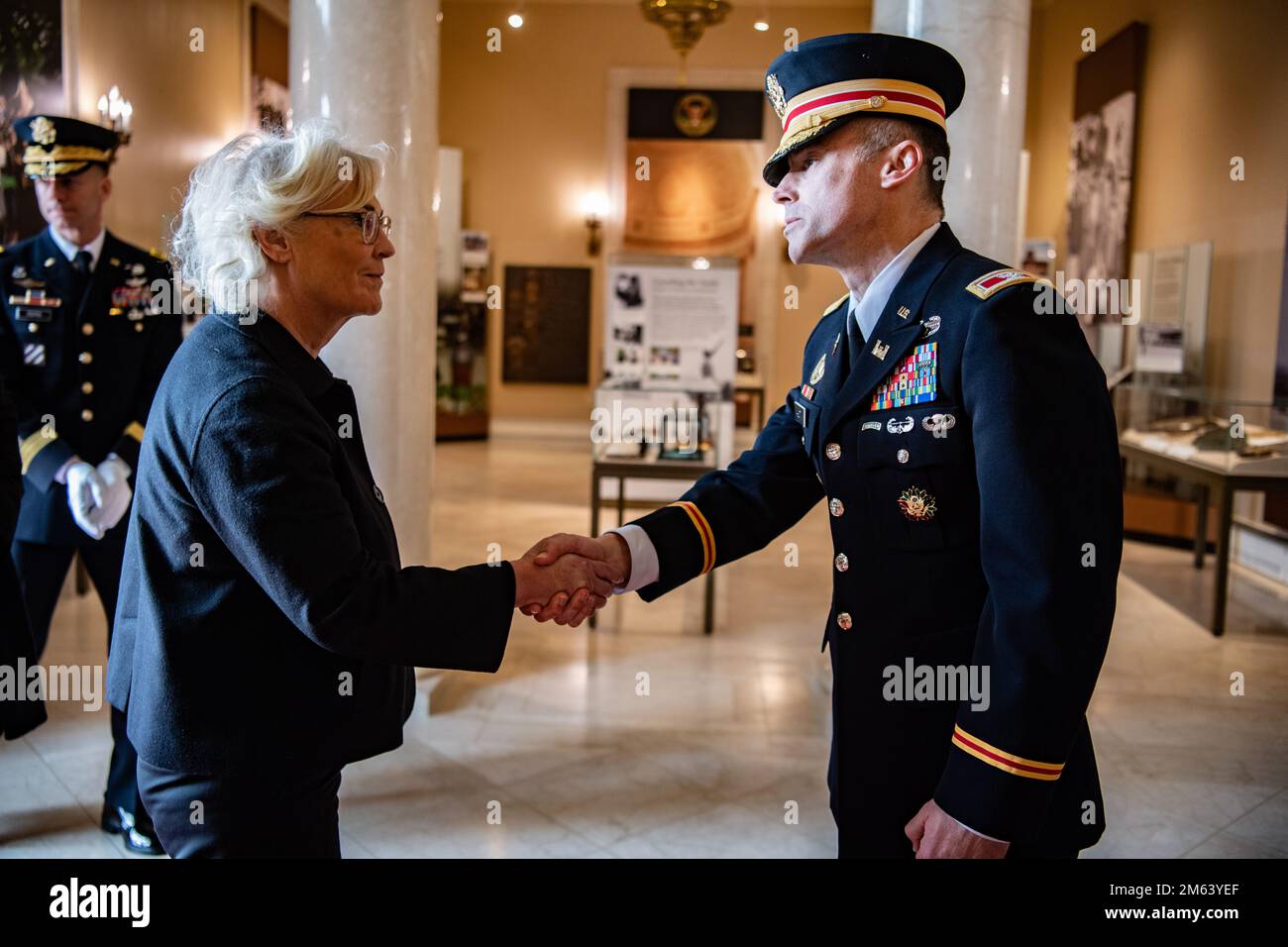 U.S. Army Col. Thomas Austin (right), director of engineering ...