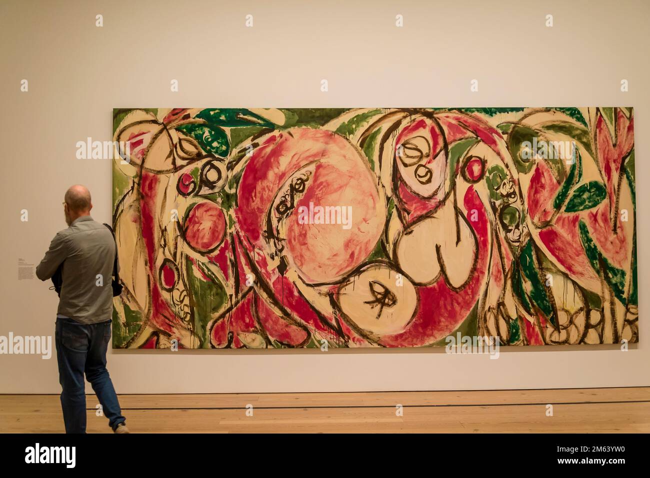 Lee Krasner painting The Seasons, 1957, Whitney Museum of American Art ...