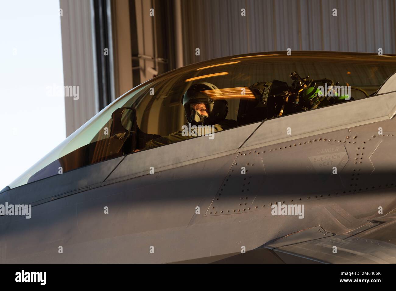 U.S. Air Force Capt. Matthew Gibson, a 525th Fighter Squadron F-22 ...