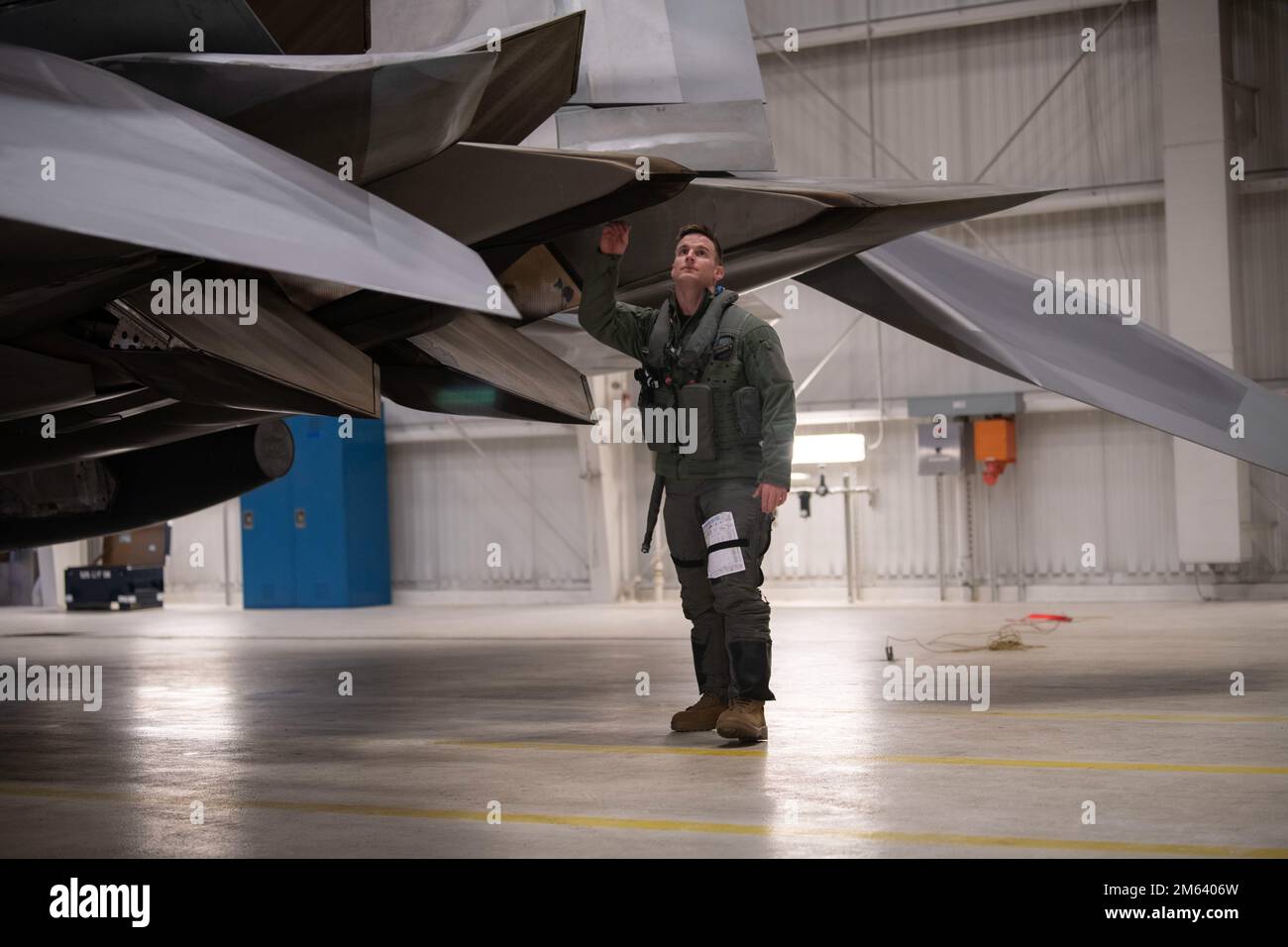 U.S. Air Force Capt. Matthew Gibson, a 525th Fighter Squadron F-22 ...
