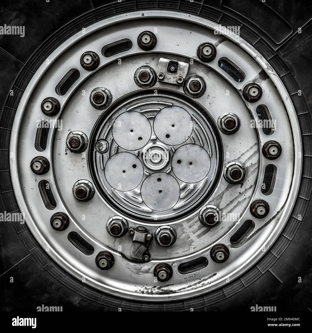 Wheel closeup of a heavy off-road racing truck Stock Photo - Alamy