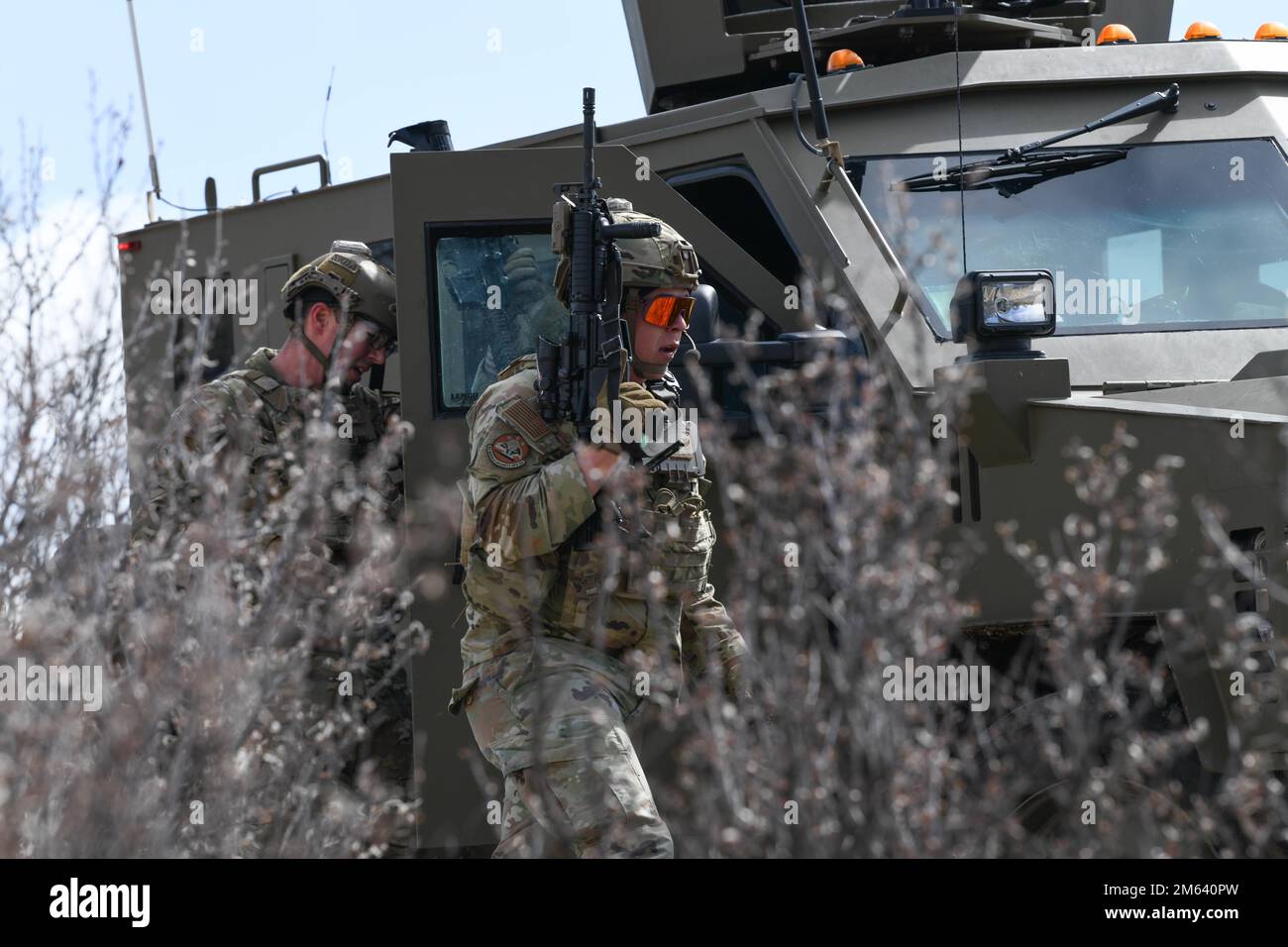 Airman 1st Class George Zapata, convoy response force leader at the ...