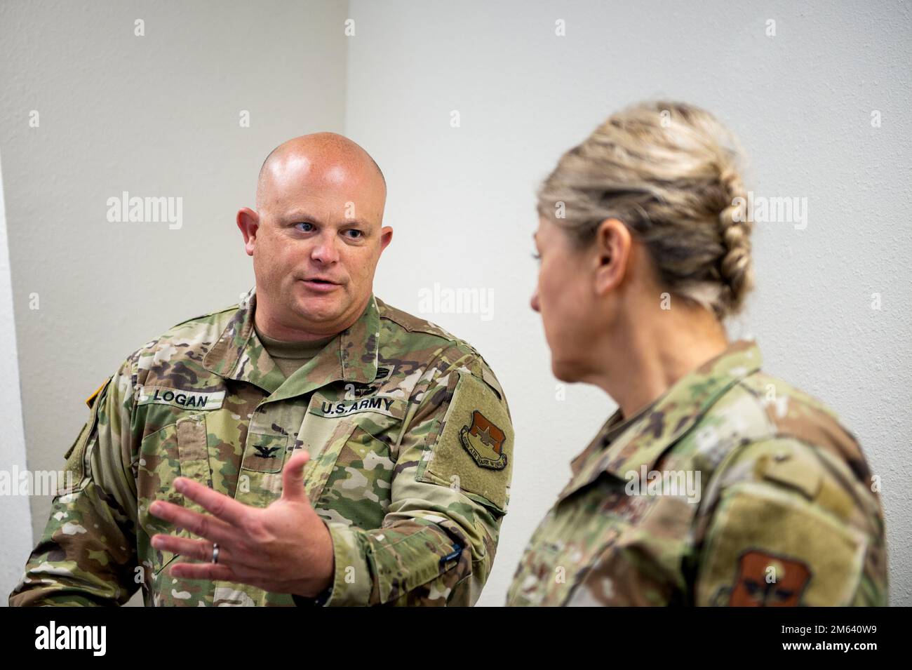 U.S. Army Col. Bryan L. Logan (left), Vice Commander, 502nd Air Base ...