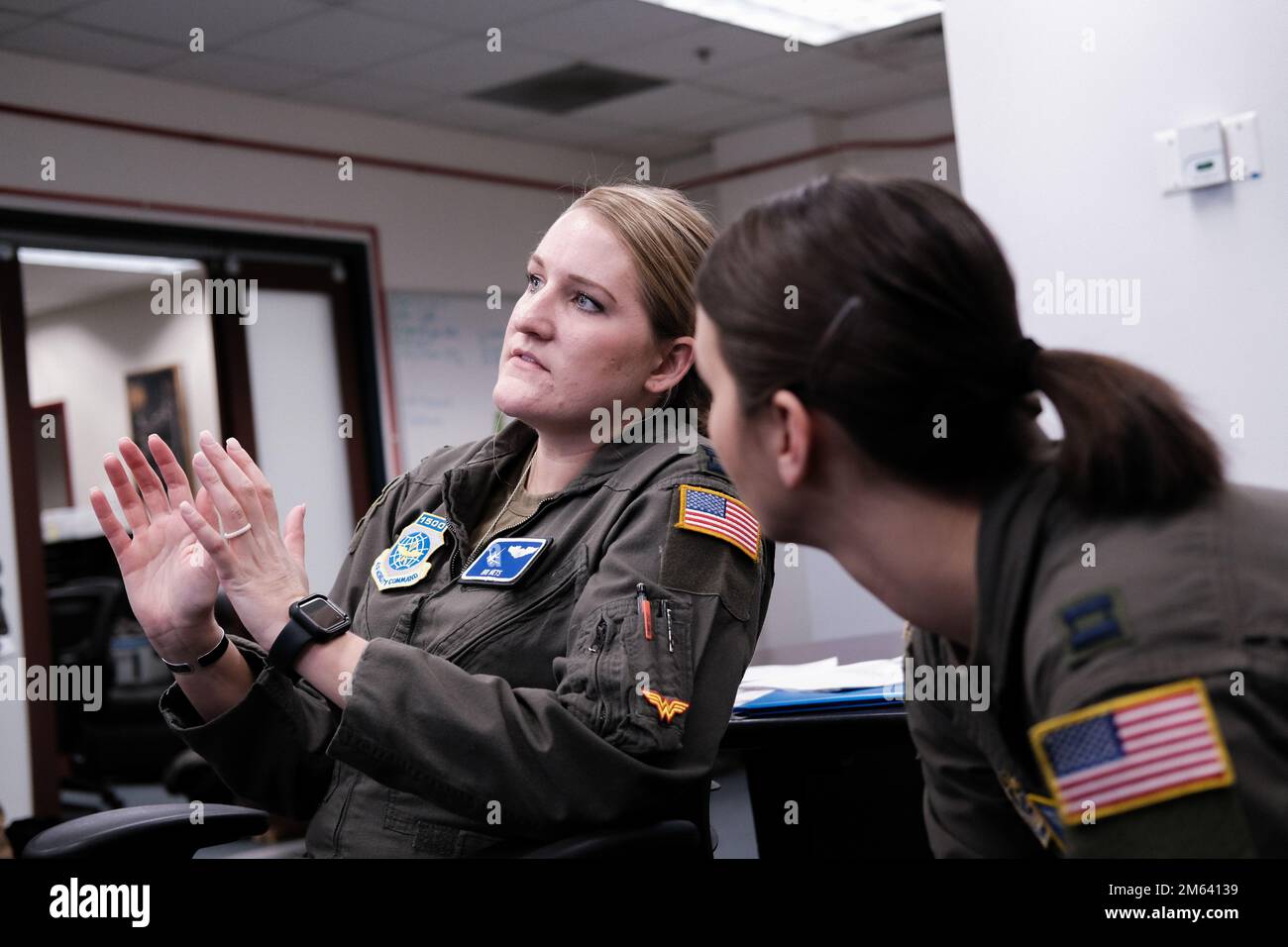 U.S. Air Force Capt. Brianna Mets, 32nd Air Refueling Squadron aircraft ...