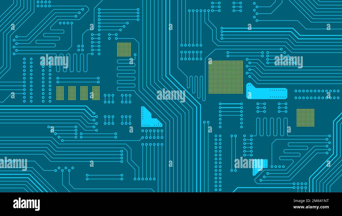 Electronics background. Vector tech concept - circuit board texture. Electronic circuits pattern ...