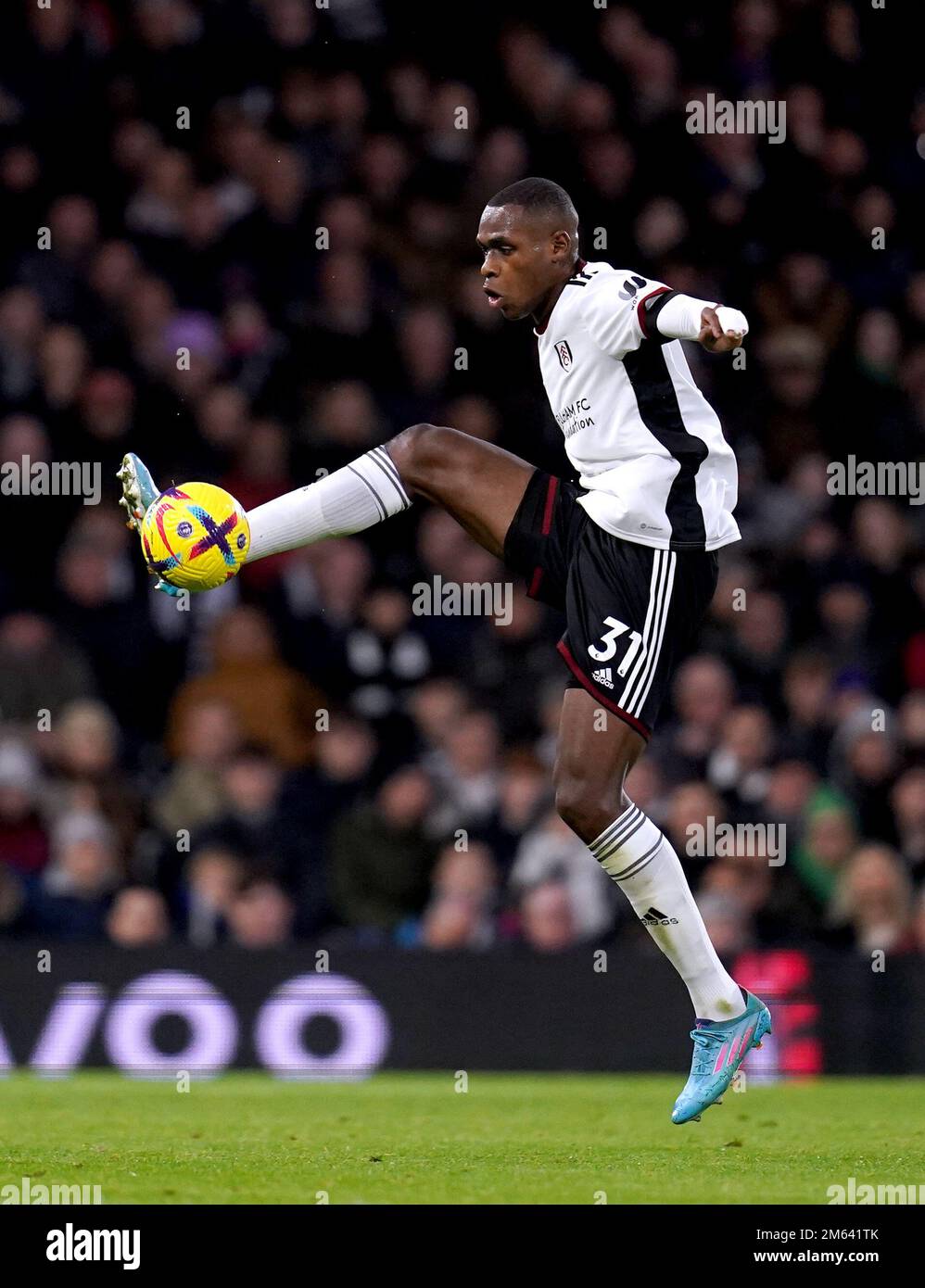 Fulham's Issa Diop during the Premier League match at Craven Cottage ...
