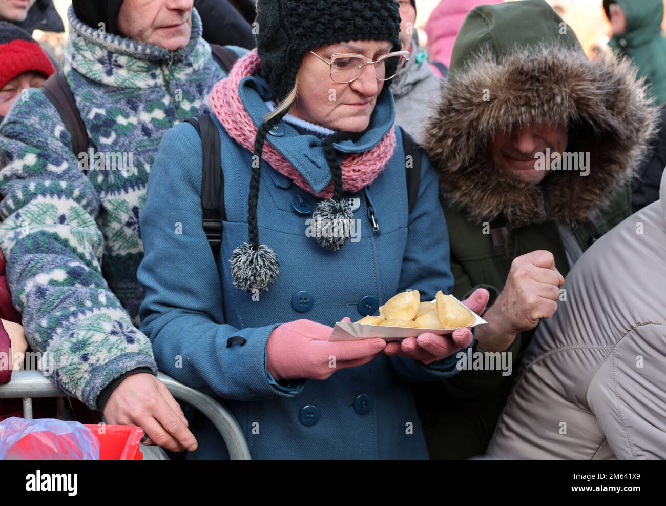 Krakow, Poland - Dec 18, 2022: Christmas Eve for poor and homeless on ...
